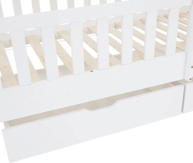 Montessori patrová postel 90x200, bílá, VENITA TYP 2 Kondela 0000396841