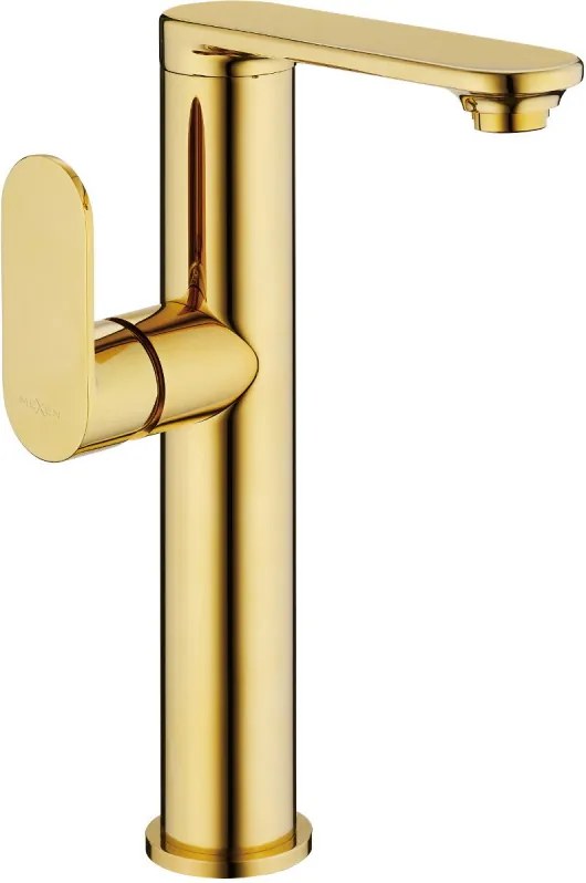 Mexen MILO - Vysoká umyvadlová baterie, Zlatá, 71315-50