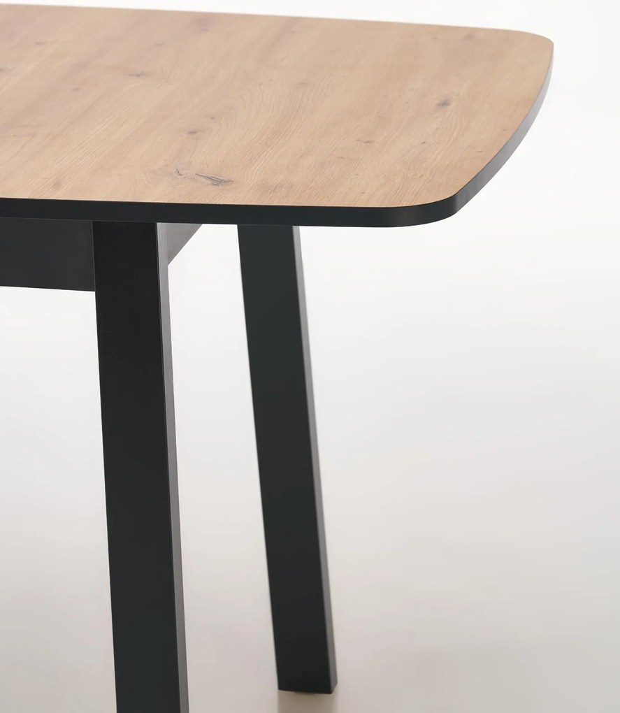 Rozkládací jídelní stůl Barril 130/170 cm dub artisan/černý