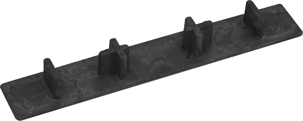 Koncové krytky 10 ks černé plast 149003