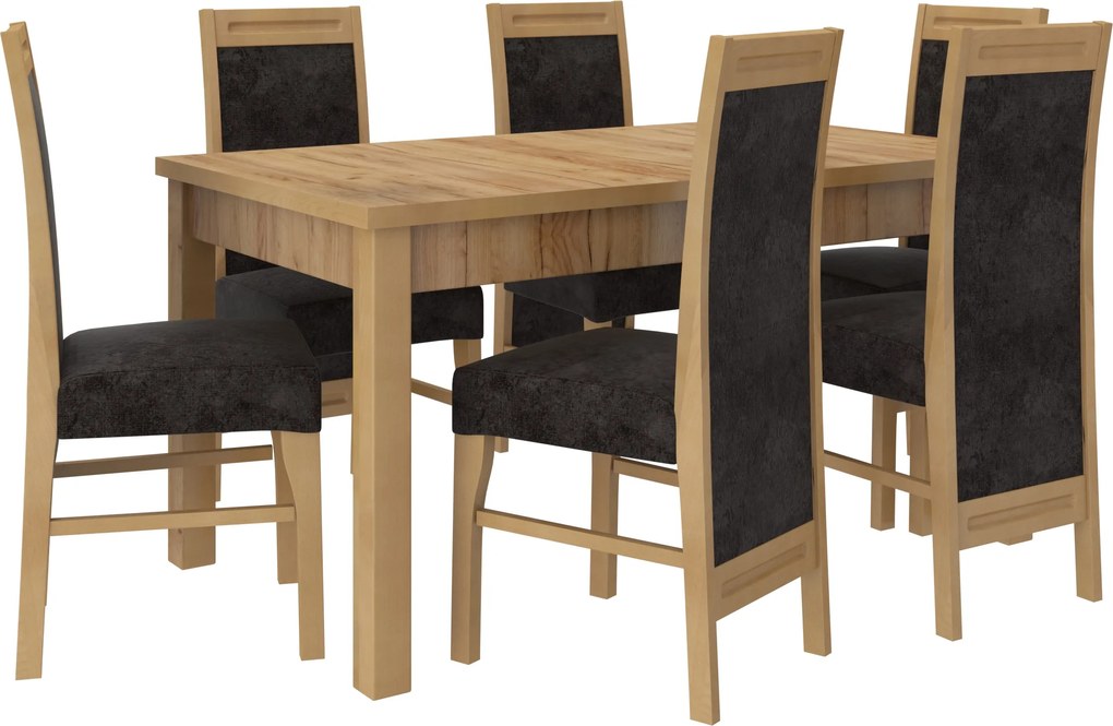 ADRK Furniture Sada stolu s židlemi RODOS 57 SE-ROD-57-C-B127
