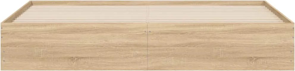 Rám postele se zásuvkami dub sonoma 160x200 cm kompozitní dřevo 3207261