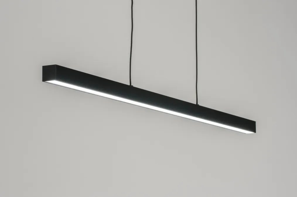 Závěsné designové černé LED svítidlo nad stůl Corciano Black