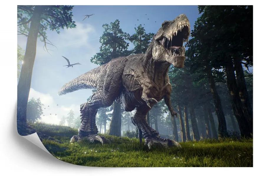 Fototapeta Tyrannosaurus V Lese Omyvatelný vlies 416x254
