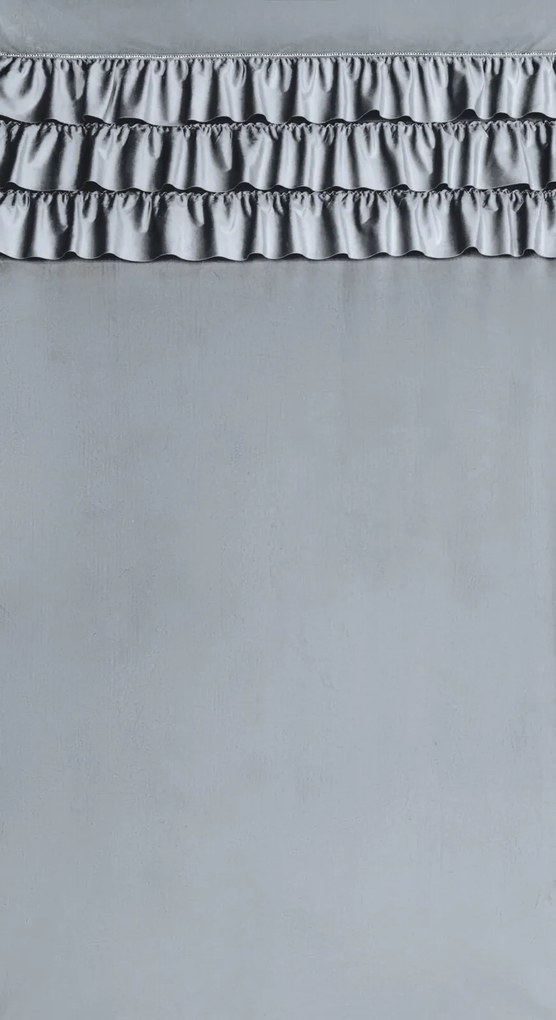ZATEMŇOVACÍ ZÁVĚS NA KROUŽCÍCH SAMI 140X250 CM STŘÍBRNÁ