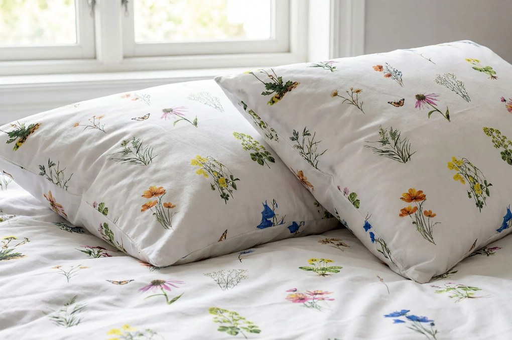 Bavlněné povlečení Voňavá louka Velikost: atypický 240 x 200 + 2 x 70 x 90