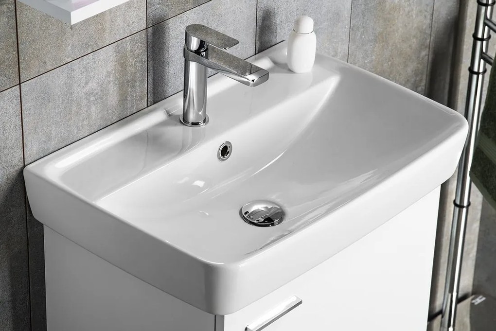 Aqualine Aqualine, DURU keramické umyvadlo 60x40 cm, bílá, TU0351