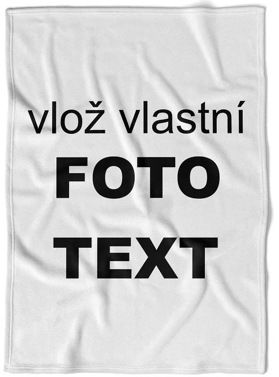 Deka z vlastních fotografií a textů Fleece 140x200cm/360g