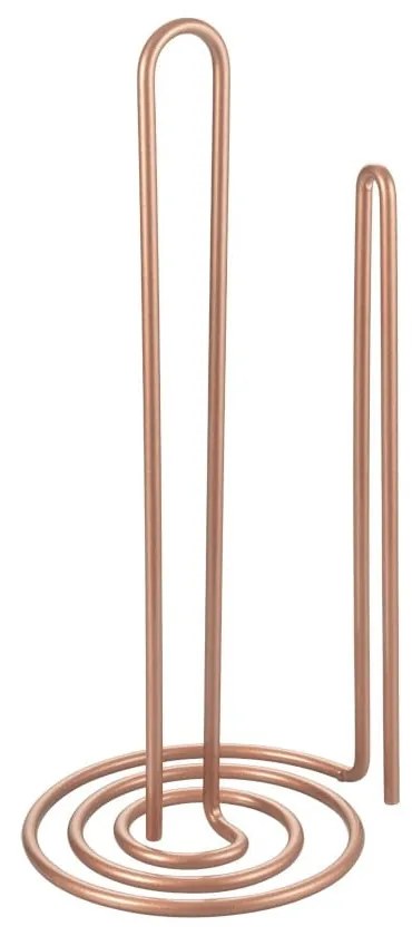 Stojan na papírové utěrky v měděné barvě Metaltex