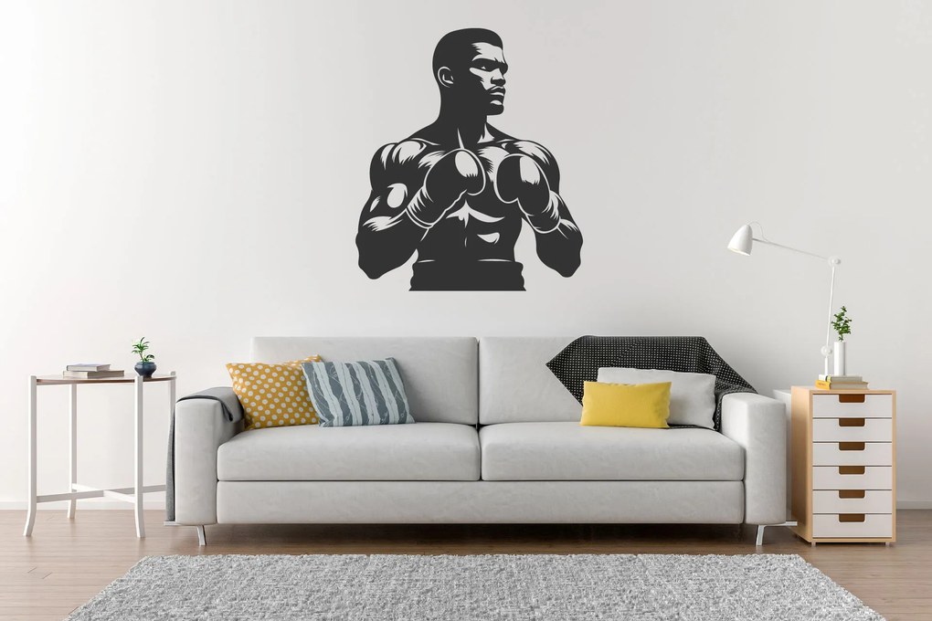 Lepy.cz Samolepka na zeď Boxer Velikost (šířka x výška): 50x58cm, Barevná varianta: Ledová modrá