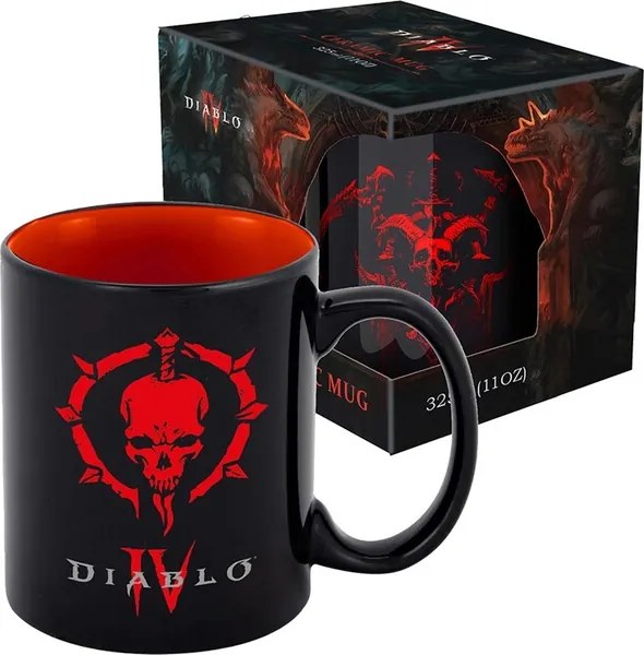 Keramický hrnek Diablo IV - Necromancer Sigil 330 ml (dárkové balení) Vícebarevná
