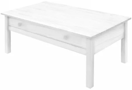 Konferenční stolek masiv borovice bílý TORINO 8092B