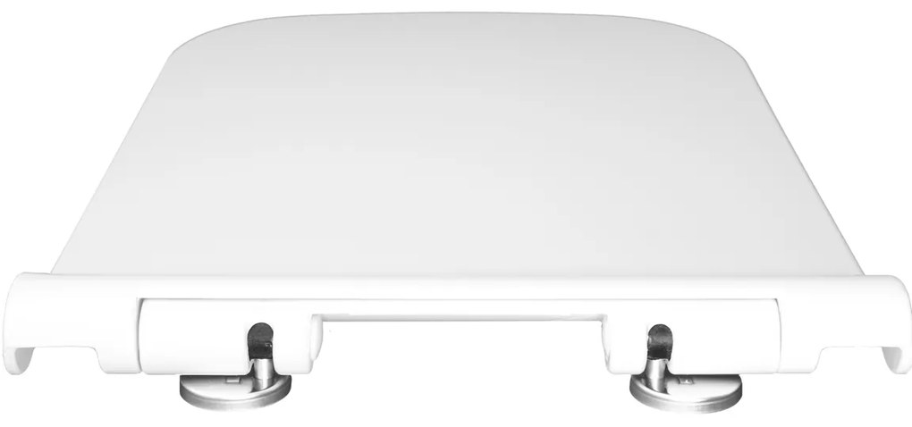 Gamma Erga Viana, toaletní WC sedátko 418(467)x444mm z duroplastu s pomalým zavíráním, bílá, ERG-GAM-D6