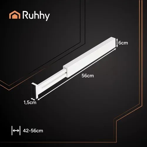 Nastavitelné organizéry do zásuvek - bilý - sada 4 kusů