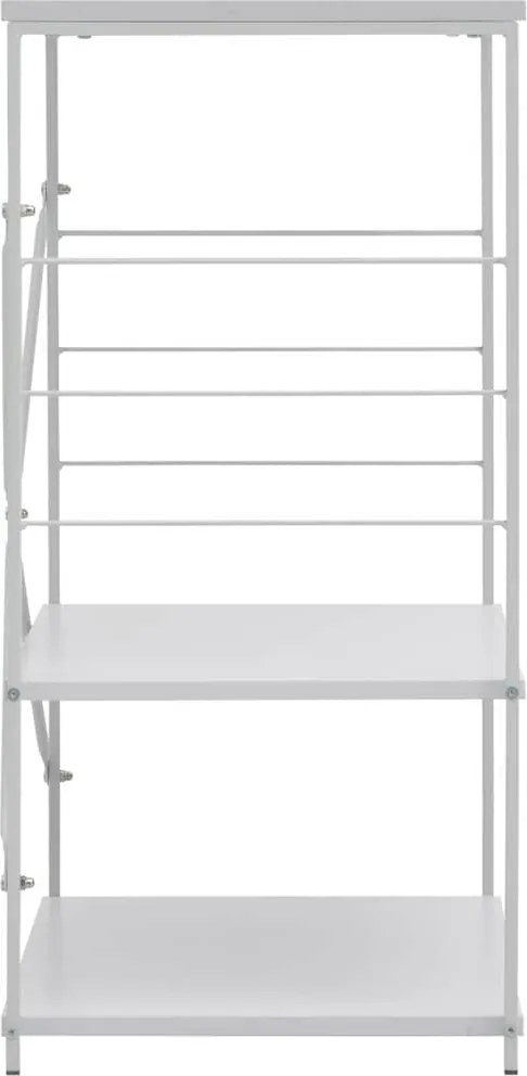 Skříňka na mikrovlnku bílá 60 x 39,6 x 79,5 cm kompozitní dřevo 288236