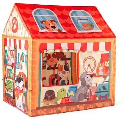 Woody Dětský stan domeček Pet Shop, 95 x 72 x 102 cm
