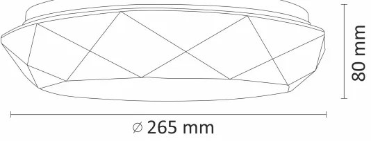 LED Koupelnové stropní svítidlo GALAXY LED/12W/230V IP44