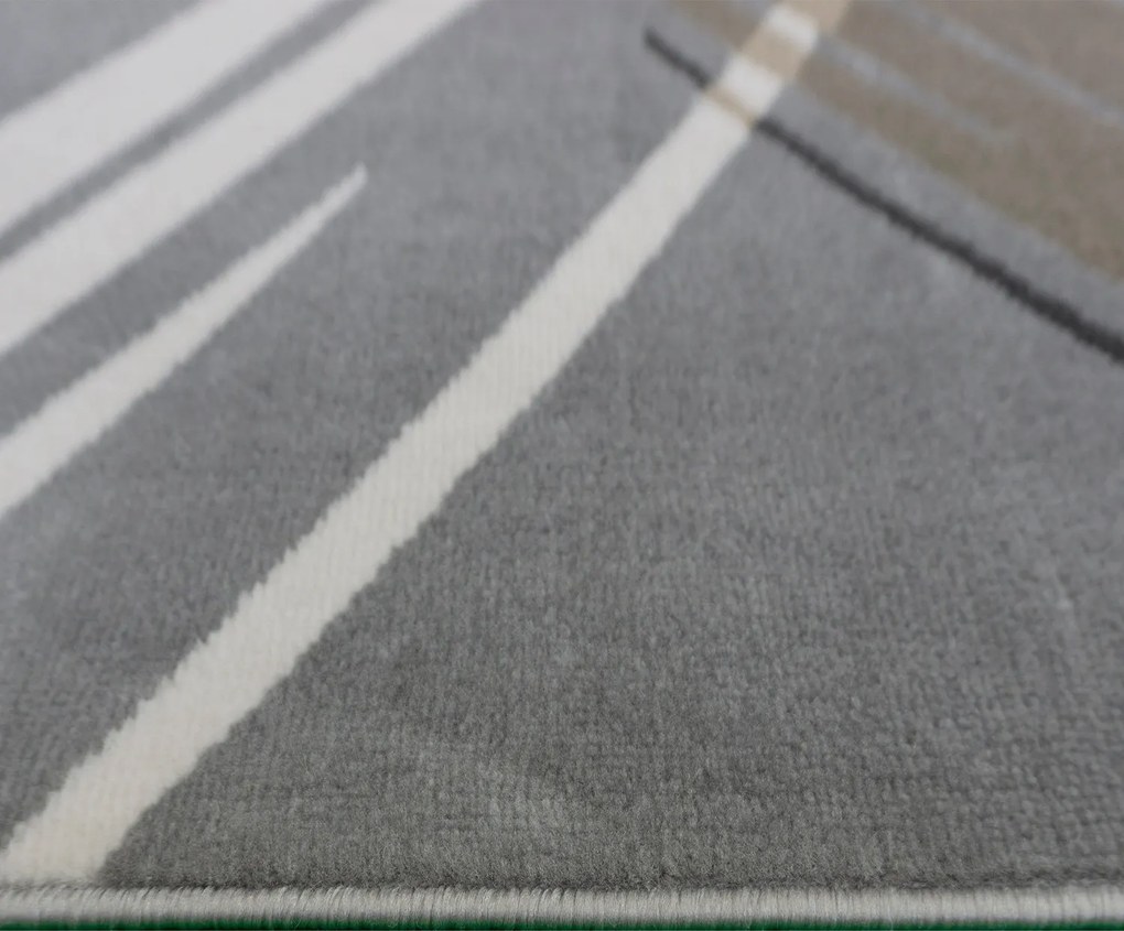 BE Koberec Lotus 9304 GREY - šedý obdélníkový Rozměr: 50x80 cm