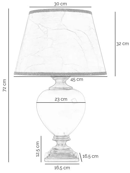 ONLI - Stolní lampa AMADEUS 1xE27/15W/230V 72 cm zelená/zlatá