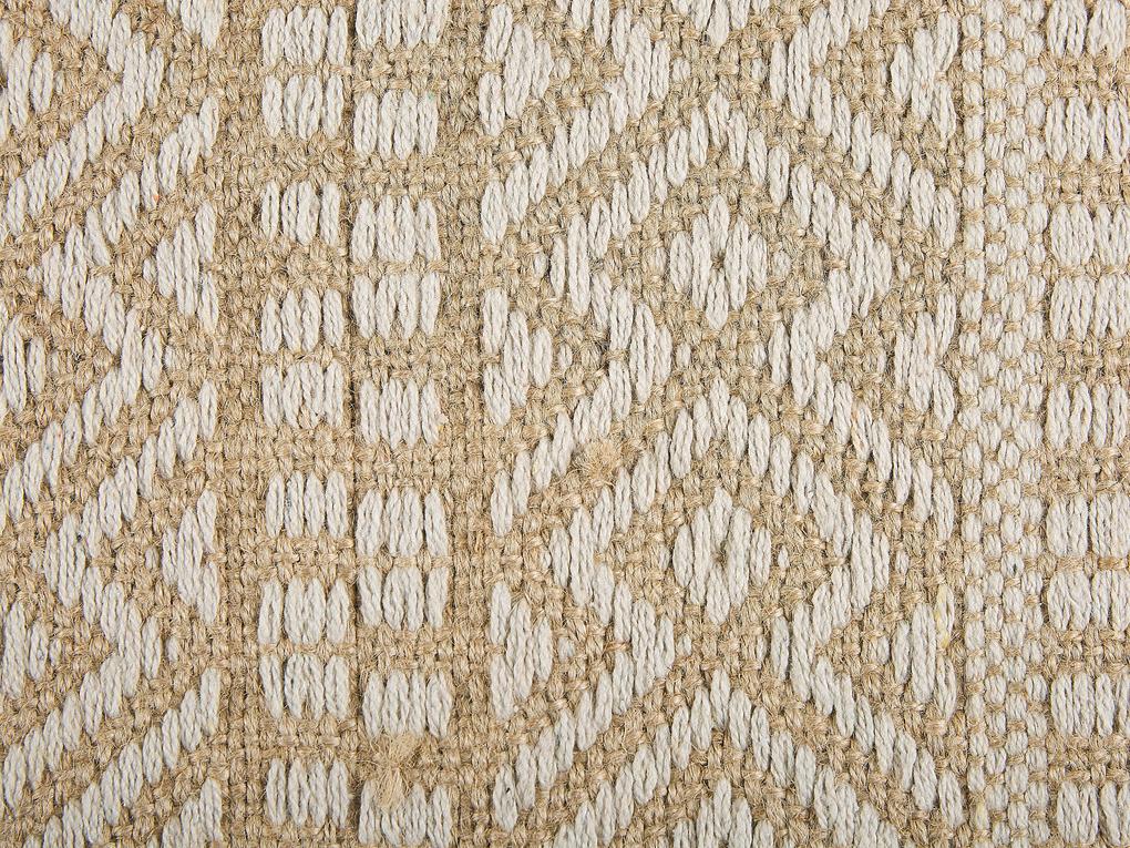 Jutový  koberec 50 x 80 cm béžový DORTYOL Beliani
