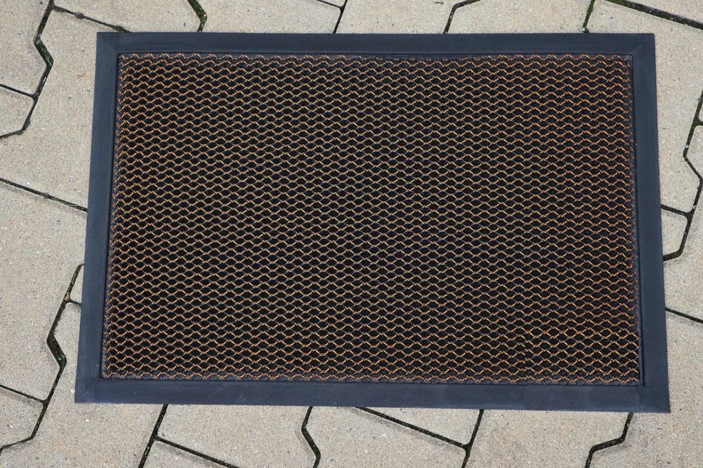 Hamat, Rohožka Blitz 3D 314 Gold - na ven i na doma, 45x75, žlutá, chodba / předsíň