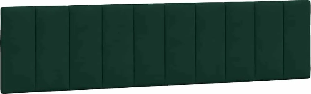 Postel s matrací Hanko tmavě zelená 200 x 200 cm samet 3208619