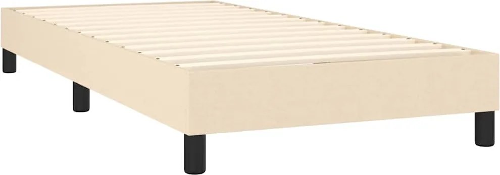 Box spring postel s matrací krémová 100 x 200 cm textil 3140038