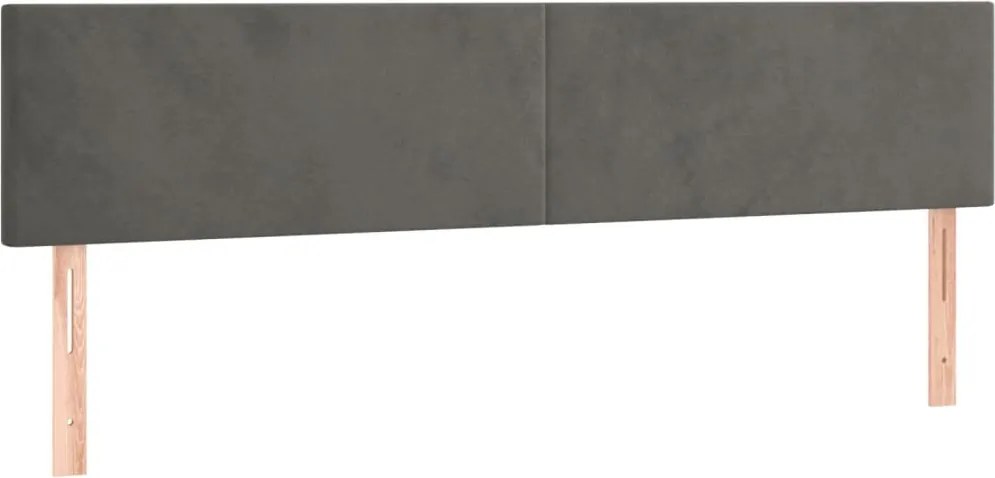 Box spring postel s matrací tmavě šedý 120x190 cm samet 3269984