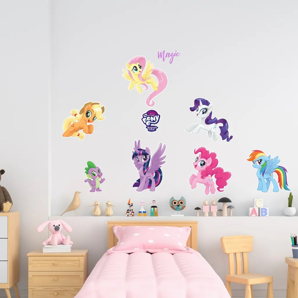 Samolepka na zeď "My Little Pony 4" 60x70cm