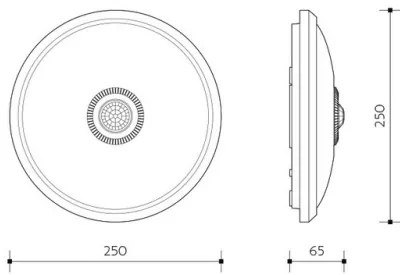 Svítidlo LEDMED EMMA 12W LM31300006 neutrální bílá 4000K s pohybovým čidlem