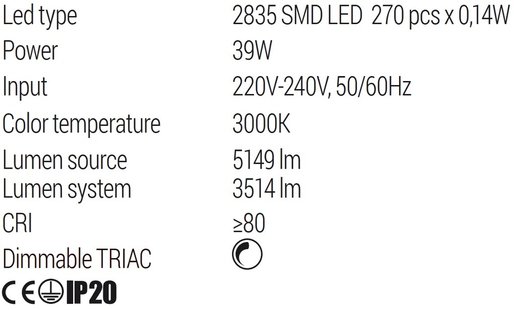 Světla a lustry REDO GROUP Redo Orbit 01-3837 LED kruhové světlo nad stůl 39W 3000K 60 cm bronz