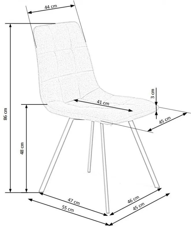 Jídelní židle K402 Halmar Béžová