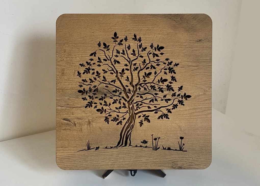 Li-Go "Ořešák" lampa 31x31 cm provedení povrchu: dub světlý