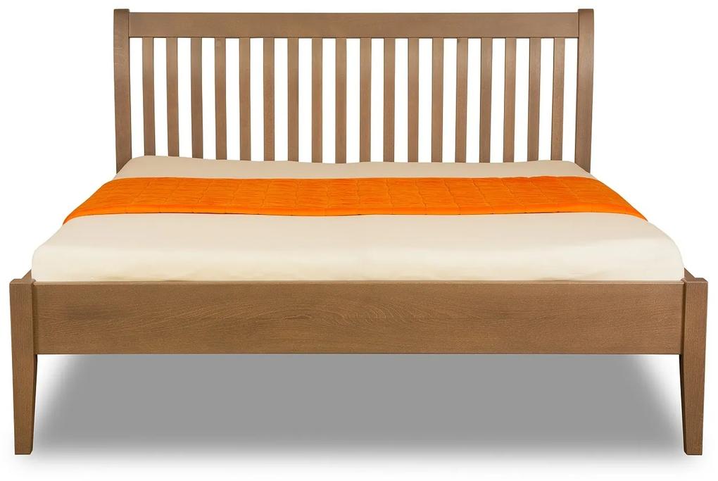 Krajča Manželská postel z masivu Almeria 160 x 200 cm (buk) Povrchová úprava: Savana, Druh dřeva: Buk