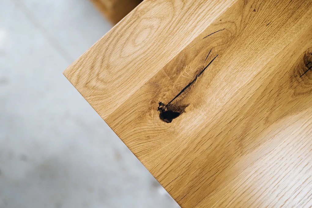 Wuders Pracovní stůl Jobs s masivní dubovou deskou 1500 x 700 mm