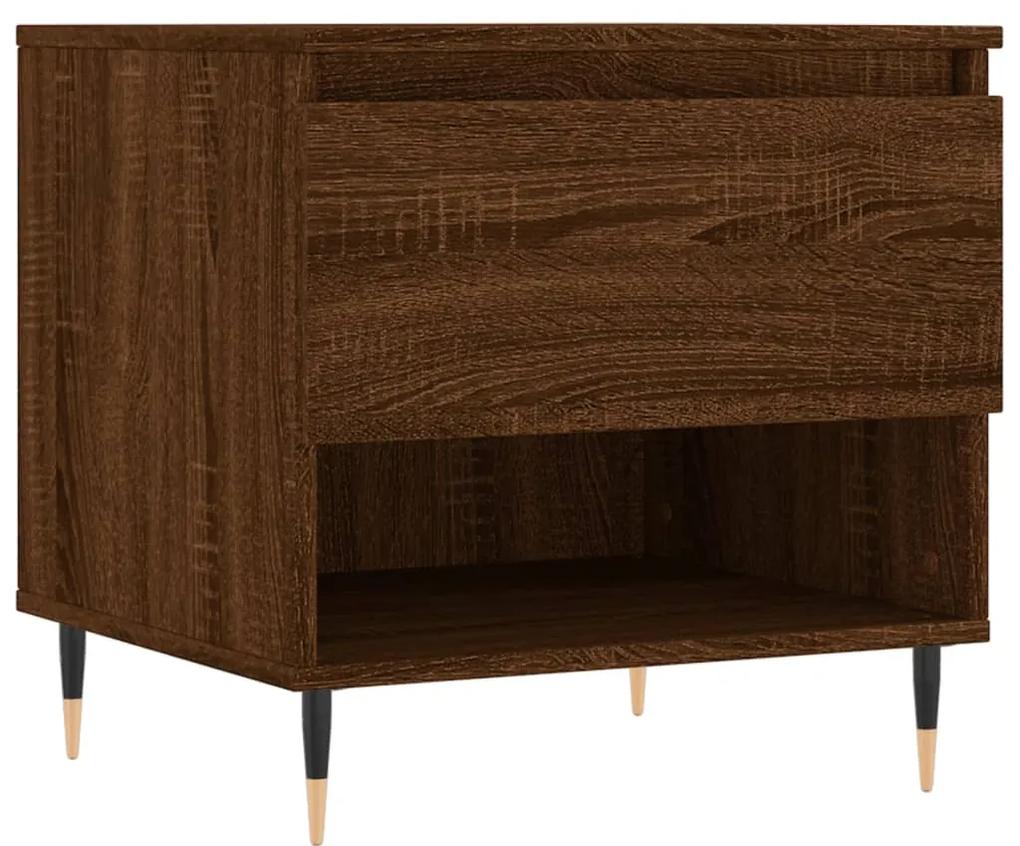 vidaXL Konferenční stolek hnědý dub 50 x 46 x 50 cm kompozitní dřevo