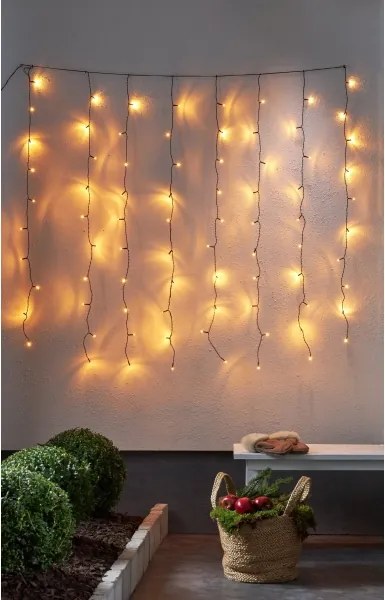 Eglo 410828 - LED Venkovní vánoční závěs GOLDEN 80xLED 1,3m IP44 teplá bílá