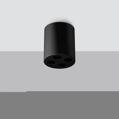 Stropní LED svítidlo SOLLUX ZOE černé 9W SL.1210