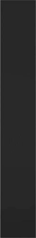 vidaXL Knihovna / dělicí stěna 80 x 30 x 198 cm kompozitní dřevo [811728] Barva: Černá