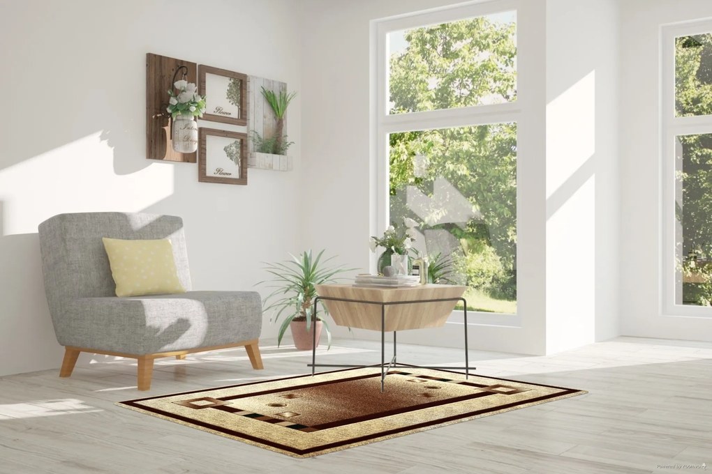 Berfin Dywany, Kusový koberec Adora 5440 K (Cream), 160x220, hnědá, obývací pokoj