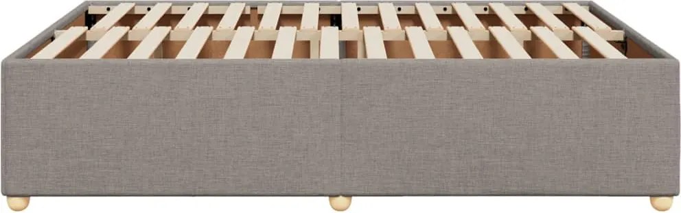 Rám postele bez matrace taupe 140 x 200 cm textil 3284740
