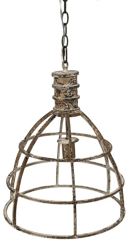 Béžová antik závěsná lampa Hillo - Ø 39*47 cm E27/max 1*40W
