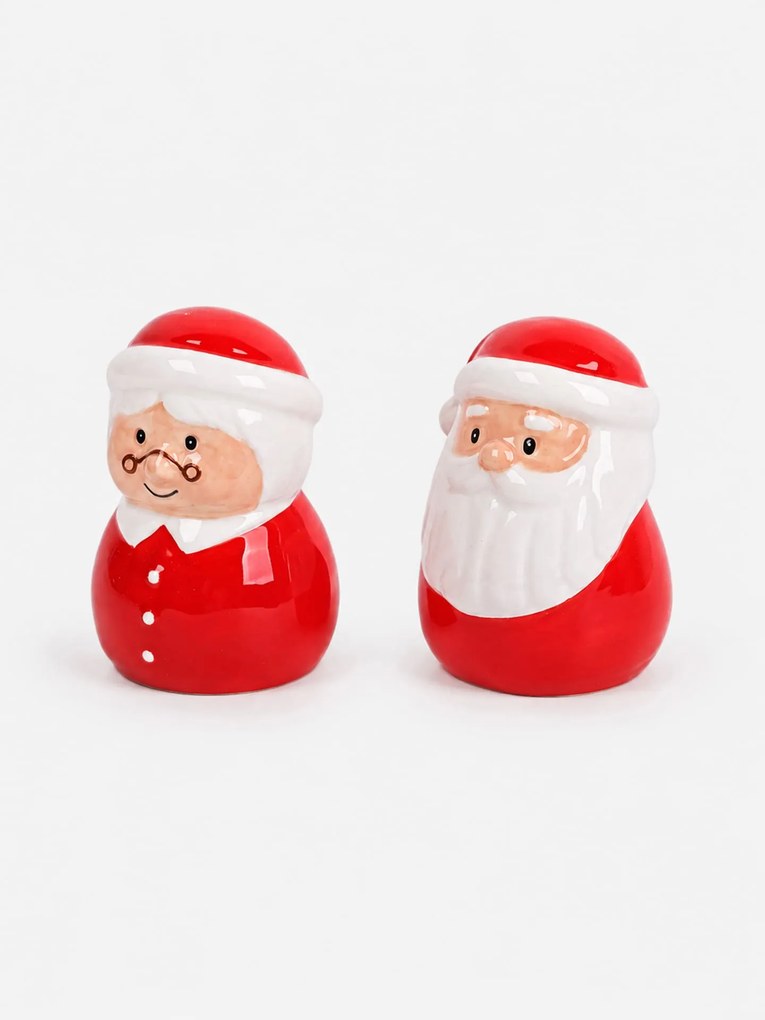 Sinsay - Stojící vánoční dekorace ve tvaru Santa Clause a paní Clausové 2 pack - vícebarevná