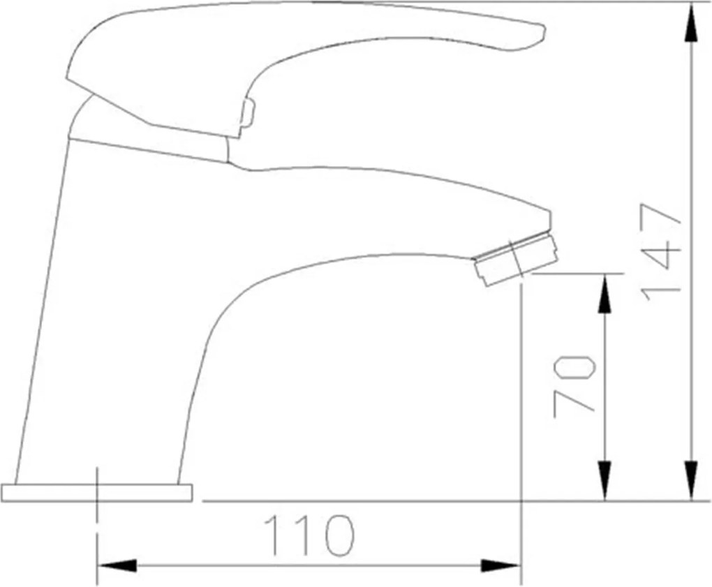 Aqualine Kasiopea 1107-02 umyvadlová baterie páková