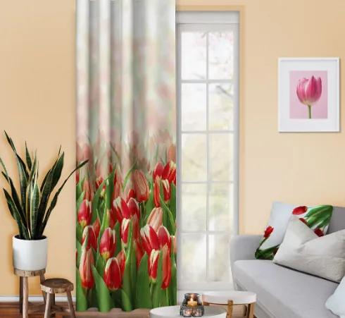 Hotový závěs 150x250cm tulipány