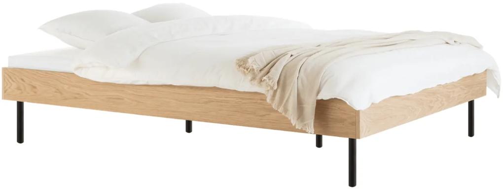 OnaDnes -20% noo.ma Dubová dvoulůžková postel Streiko 160 x 200 cm