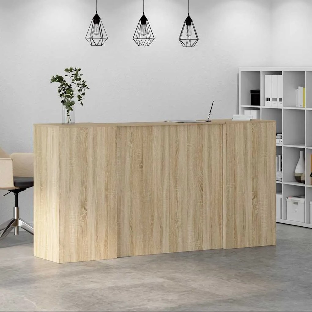 Recepční stůl dub sonoma 200x50x103,5 cm kompozitní dřevo 3324216