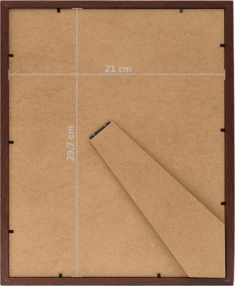 vidaXL Fotorámečky koláž 3 ks na stůl 21x29,7 cm MDF [332676] Barva: Červená