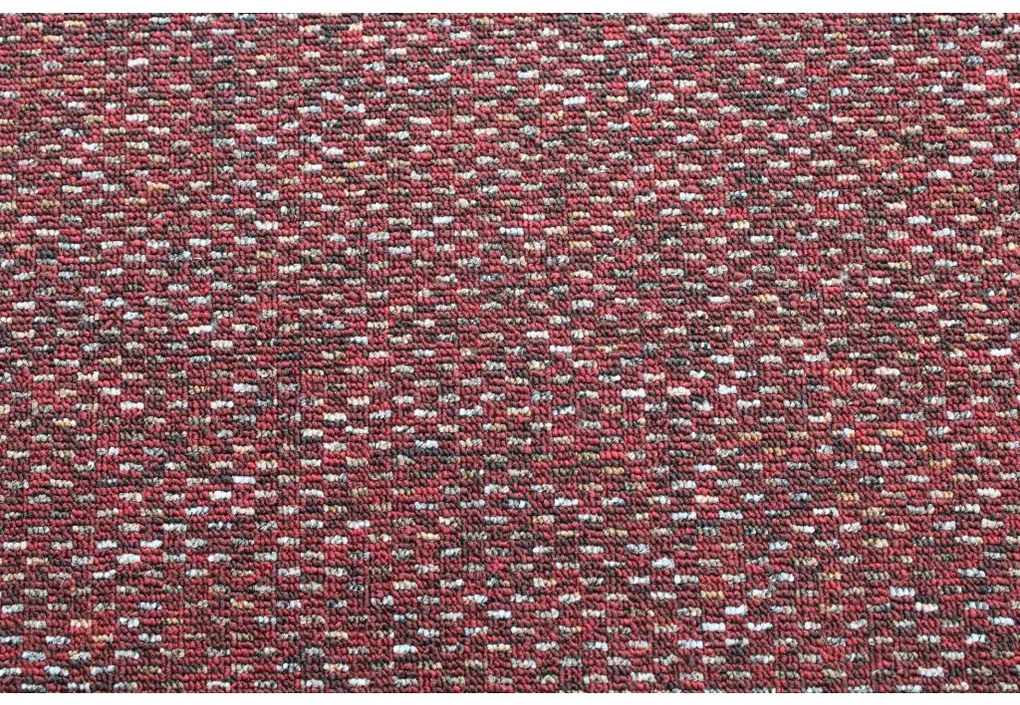 Metrážový zátěžový koberec RUBIN červená 2159