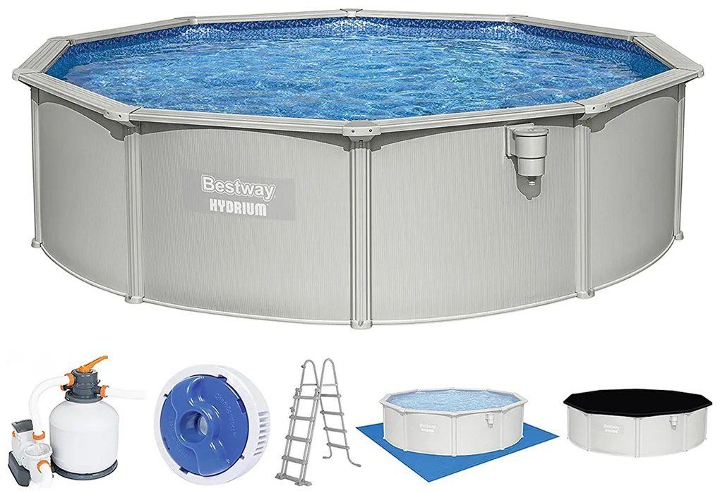 BESTWAY Hydrium Bazénový set 460 x 120 cm, písková filtrace 56384